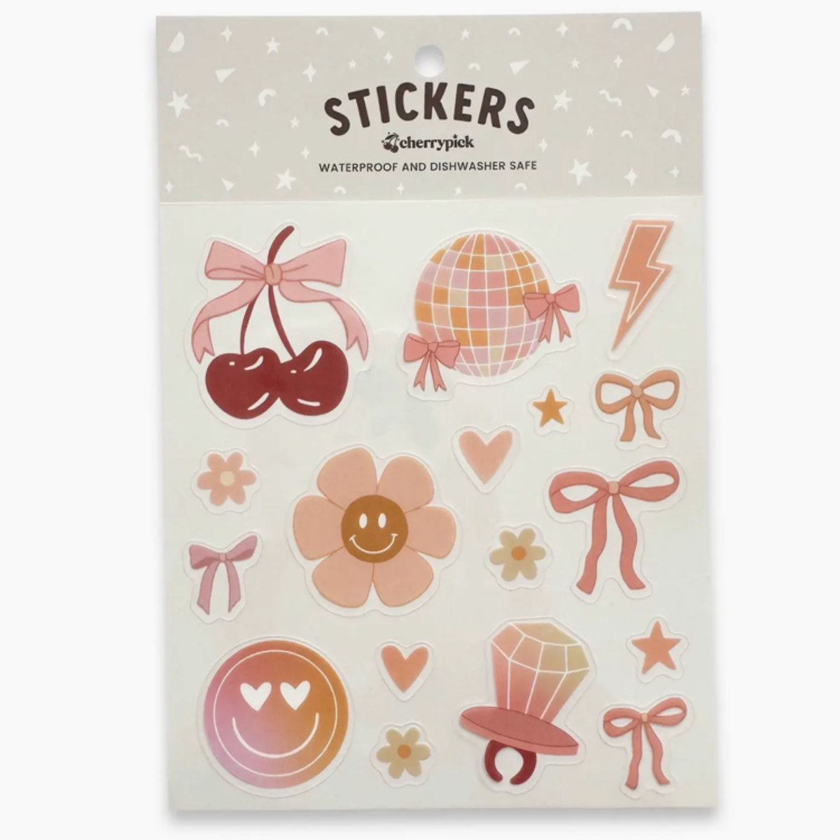 Girly Pop Waterproof Sticker Sheet 9093347934462 | Little Kinfolk ...